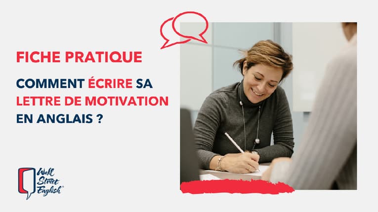 Lettre de motivation en anglais